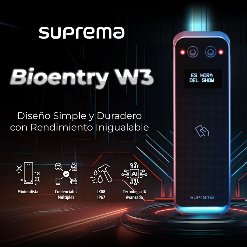 BioPad W3 de Suprema: Autenticación Facial Impulsada por IA